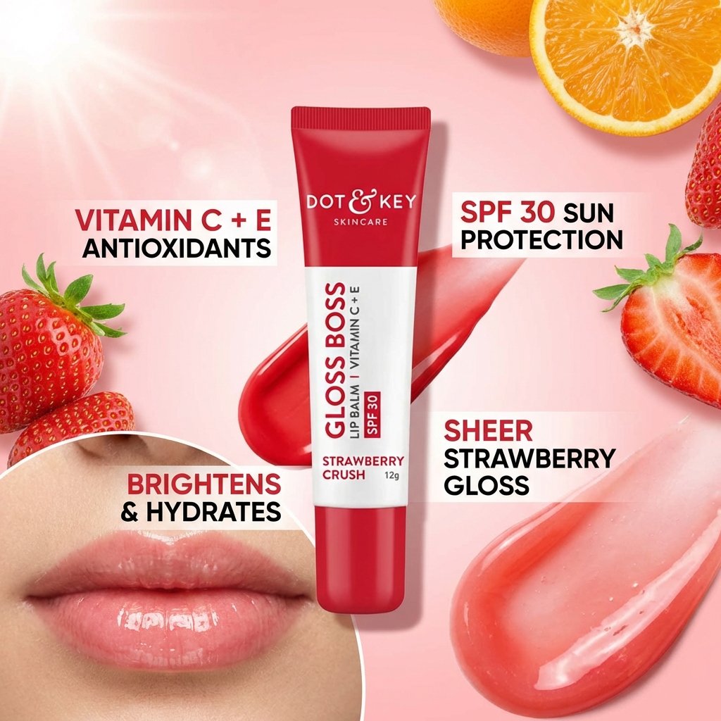 Dot and Key Lip Balm in strawberry | ModernBeautyBD